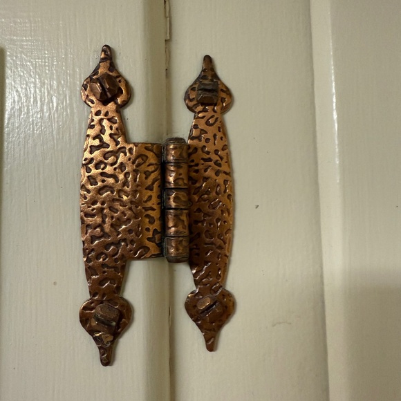 Accents | Vintage Colonial Amerock Hammered Copper Hinges | Poshmark